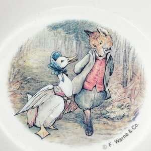 Peter Rabbit Bowl Peter Rabbit and Friends Jemima Puddle-duck Mr. Tod ...