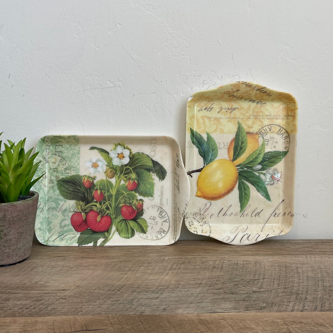 Small Fruit Trays SEE ITEM DETAILS 8x5 Trinket Jewelry Tray Plastic ...