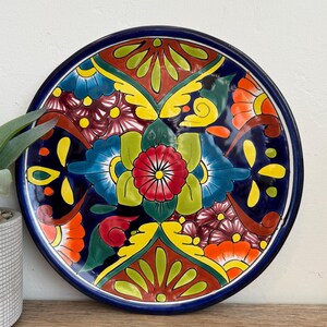 Mexican Pottery Plate - CHOICE - Display Plate - Blue - Mexico ...