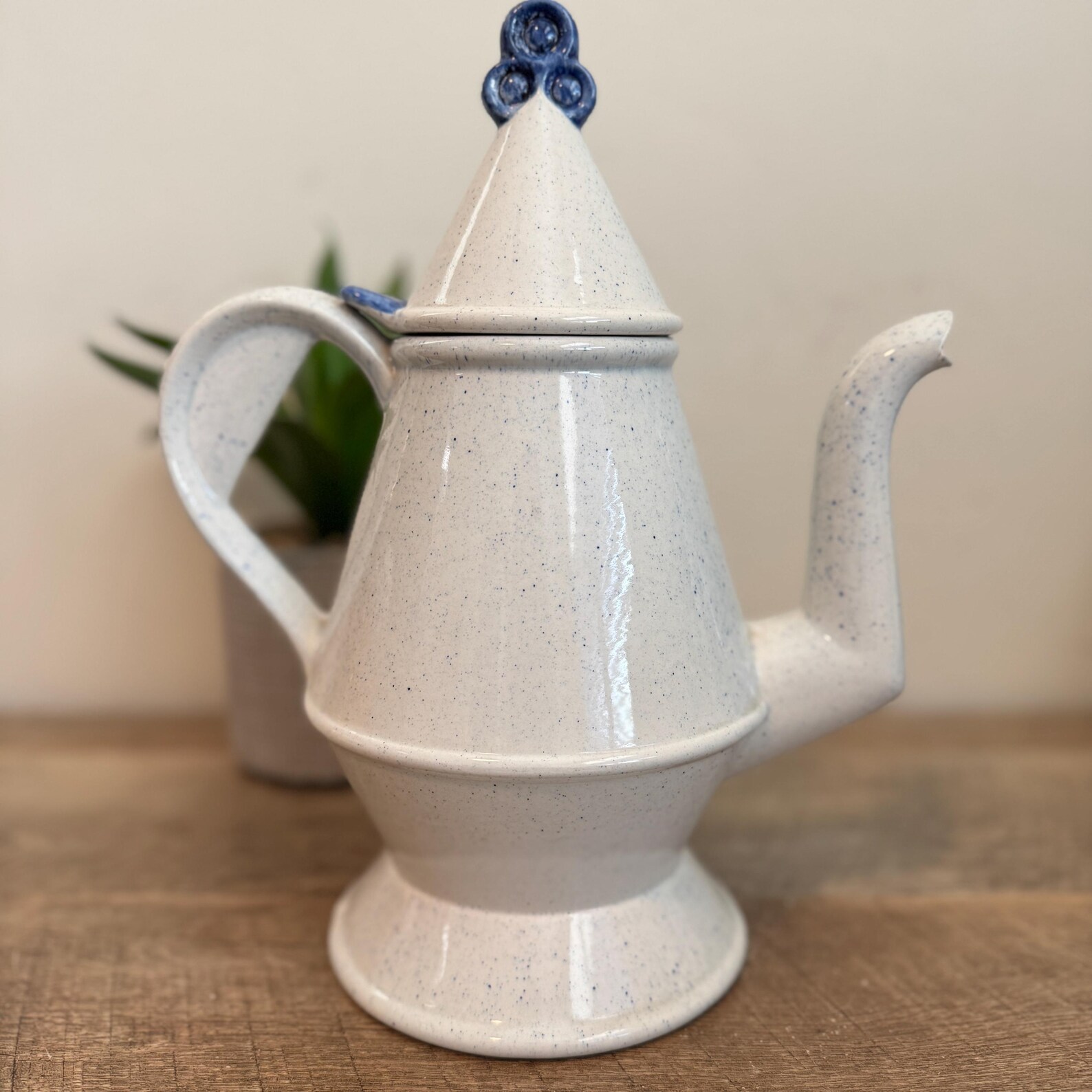 Provincial Poppytrail Coffee Pot by Metlox - Teapot - Blue and White ...