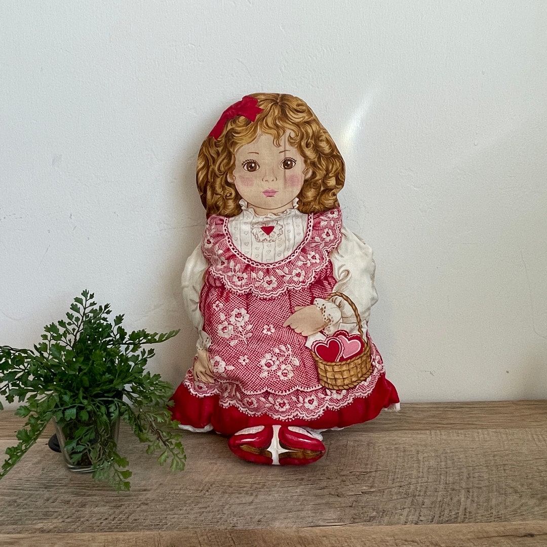 Victorian Cloth Doll Fabric Panel Stuffed Doll Fabric Panel Doll ...