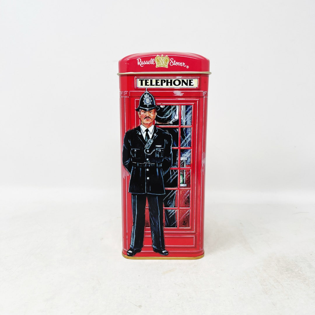 Telephone Tin Bank - Telephone Booth - Tin - Bank - Russell Stover ...