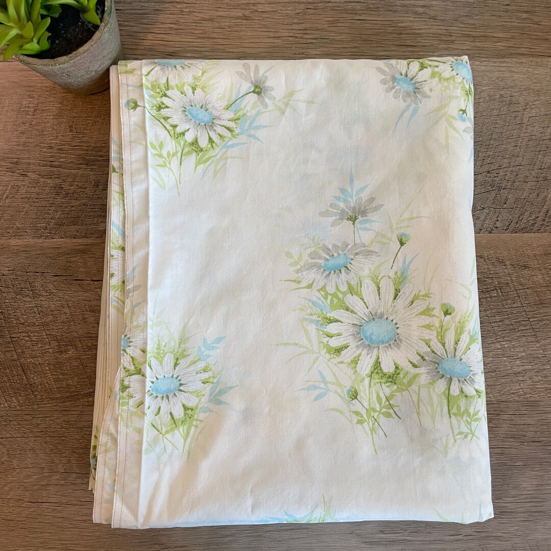 Vintage Daisy Sheet - Double - FULL - Flat Sheet - Springmaid ...