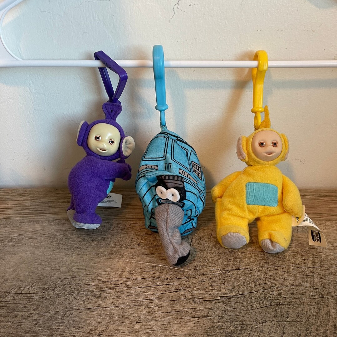 Teletubbies Bag Clips YOU PICK Backpack Clips Mcdonalds Burger King Teletubbies Tinky Winky Laa ...