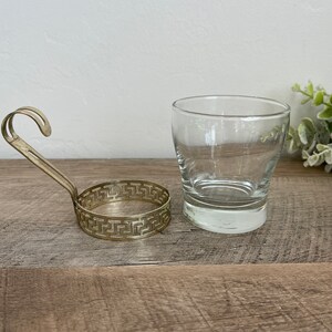 Greek Key Glasses Libbey Silver Caged Glass With Handles Mulled Wine ...