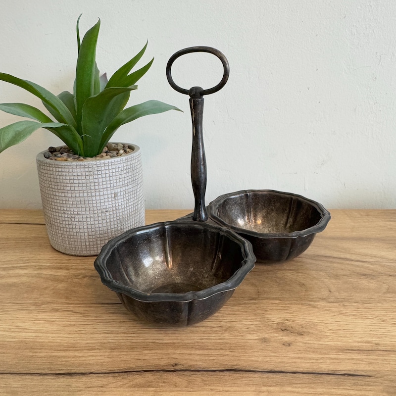 Condiment Double Bowl - Etsy