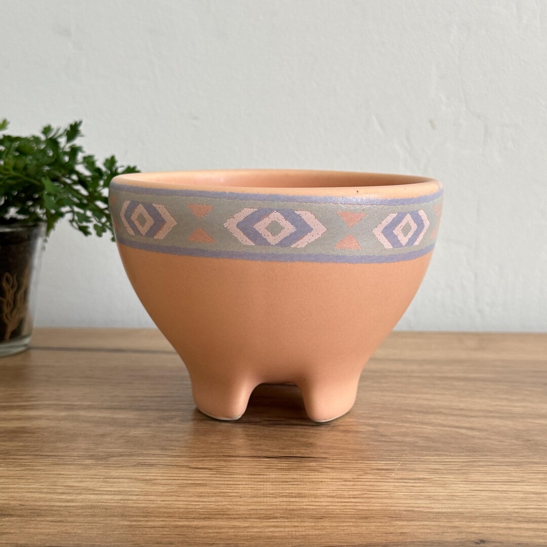 Vintage Treasure Craft Bowl | Ceramic Salsa Bowl | Southwestern Pottery ...