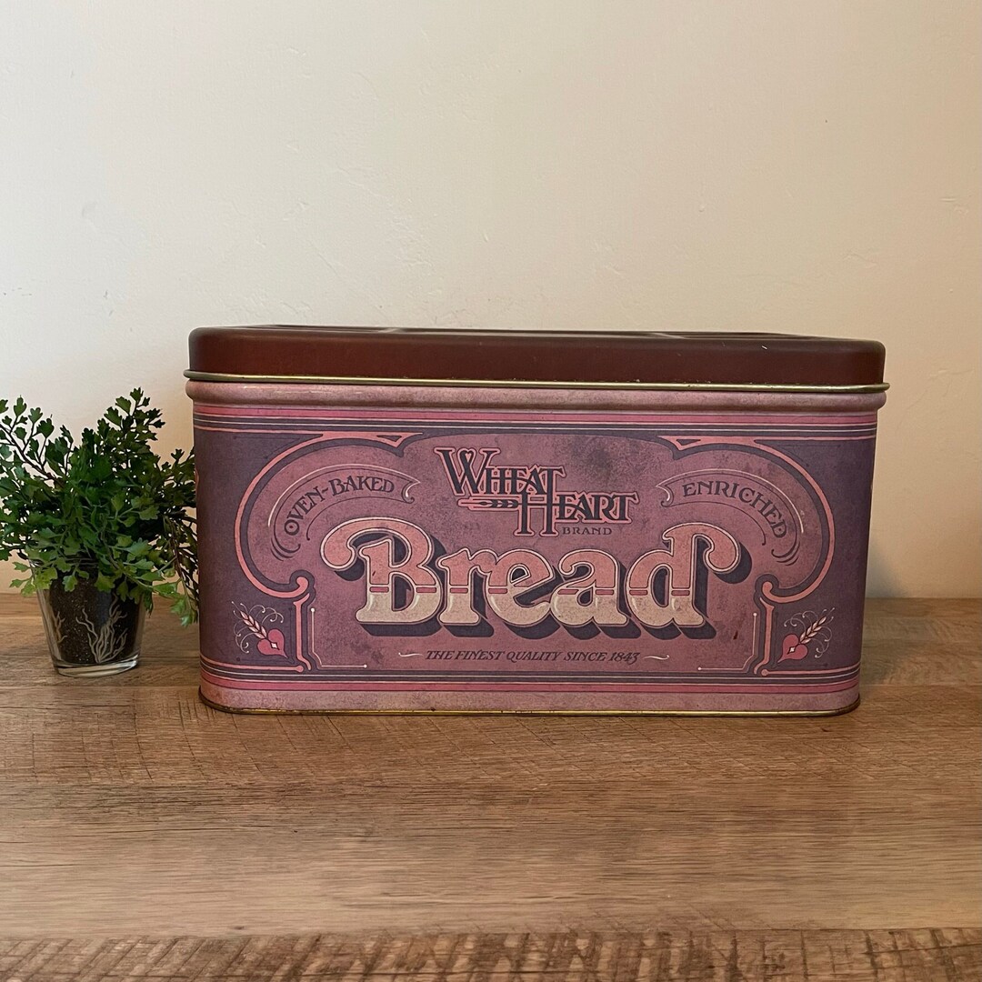 Vintage Bread Box Ballonoff Bread Tin R & D Company Purple Similar to ...