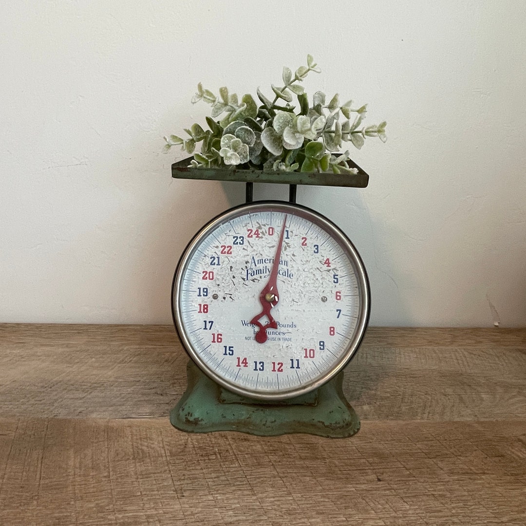 Vintage Kitchen Scale - Decorative Scale - Mint Green - Kitchen Scale ...