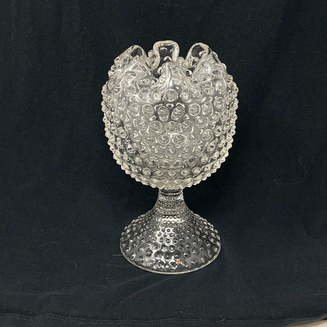 Clear Hobnail Vase Duncan & Miller Violet Vase Glass Vase Vintage - Etsy
