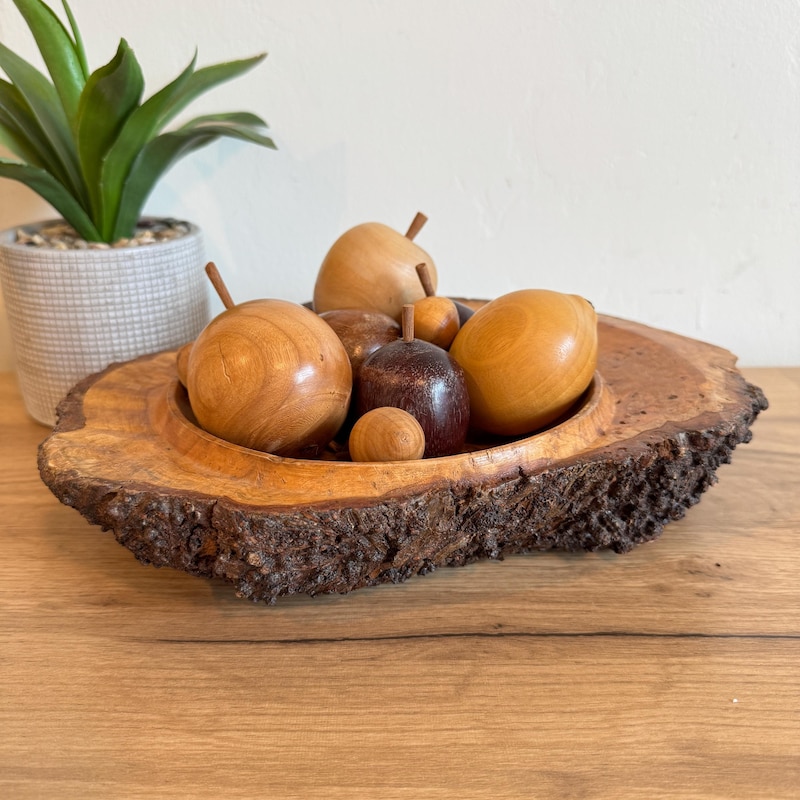 Burl Wood Bowl Vintage - Etsy