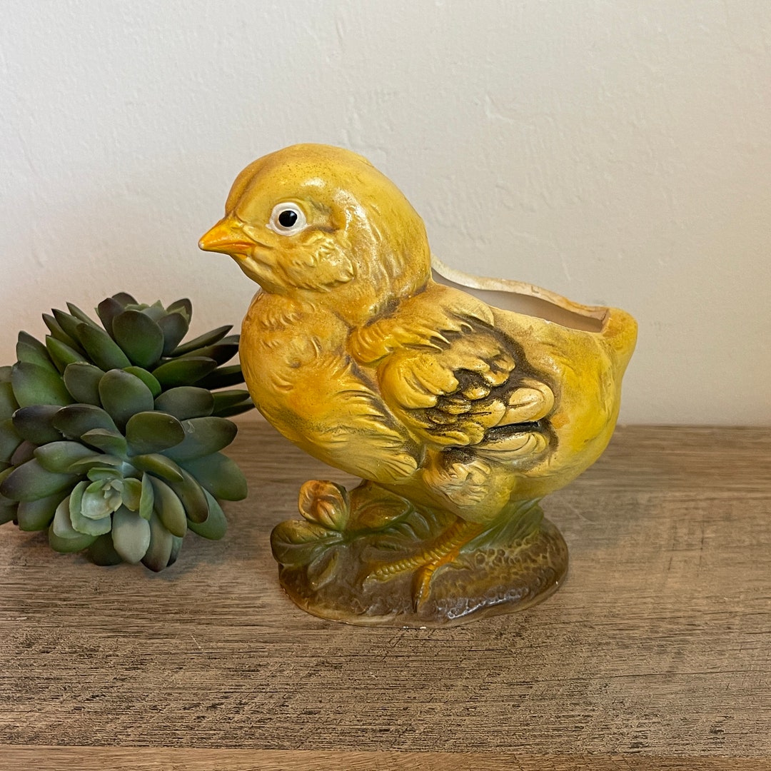 Vintage Chick Planter Lefton Planter Baby Chick Japan Vintage Easter ...