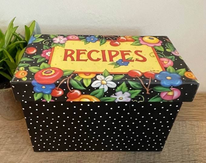 Mary Engelbreit Recipe Box Recipe Box Notecard Box Cardboard With ...