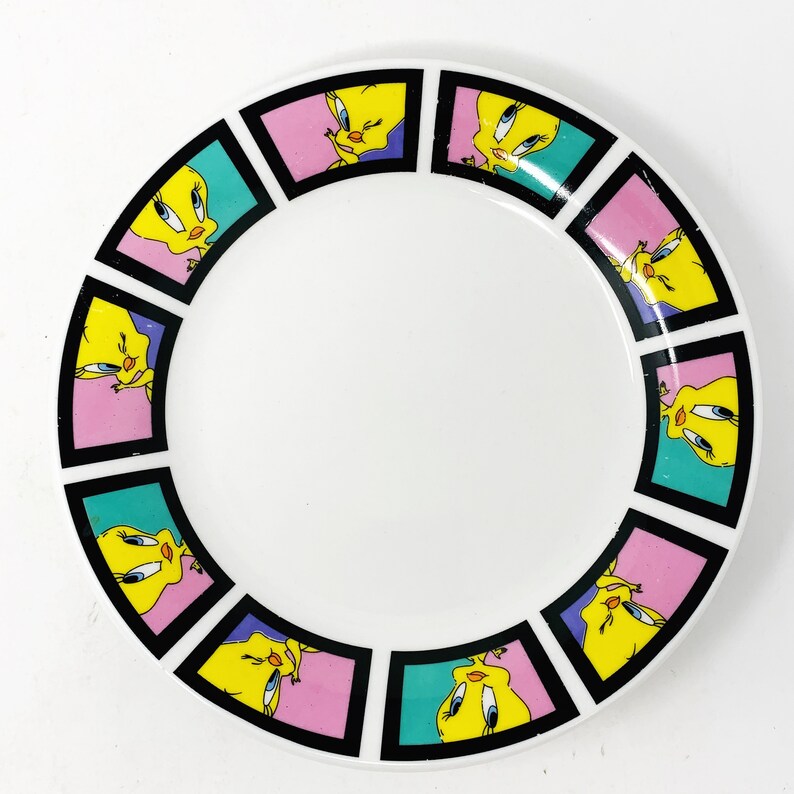 Tweety Bird Plates Film Strip Dinner Plate Salad Plate - Etsy