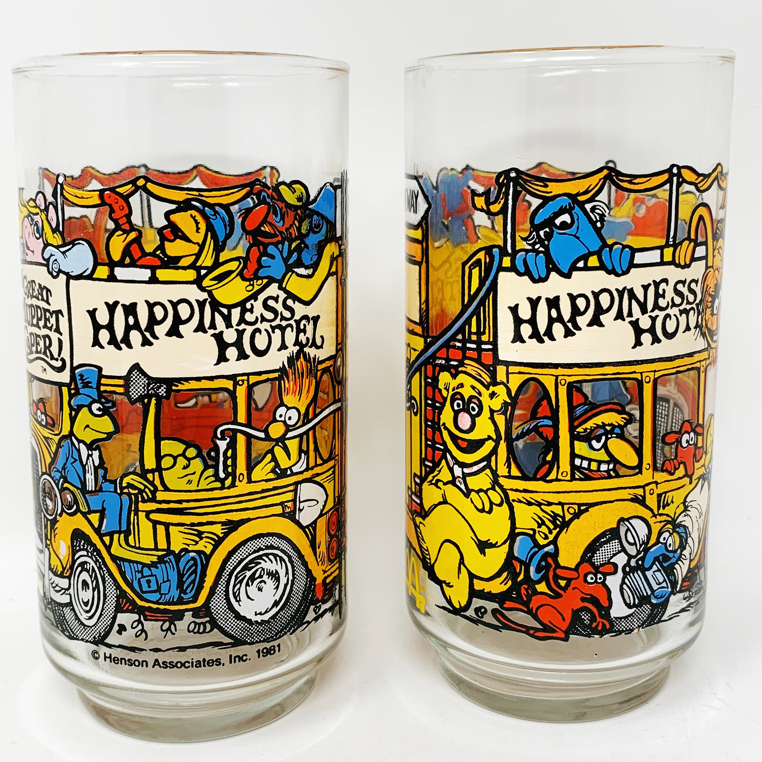 Muppet Glasses - the Great Muppet Caper - Mcdonalds Glasses - Kermit on ...