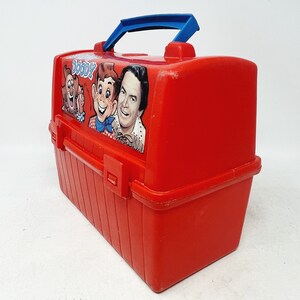 Howdy Doody Lunchbox - 1977 - Howdy Doody & Pals - Red - Plastic ...