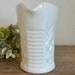 White Milk Glass Pitcher - Small - 5 1/4" - Creamer - Anchor Hocking ...