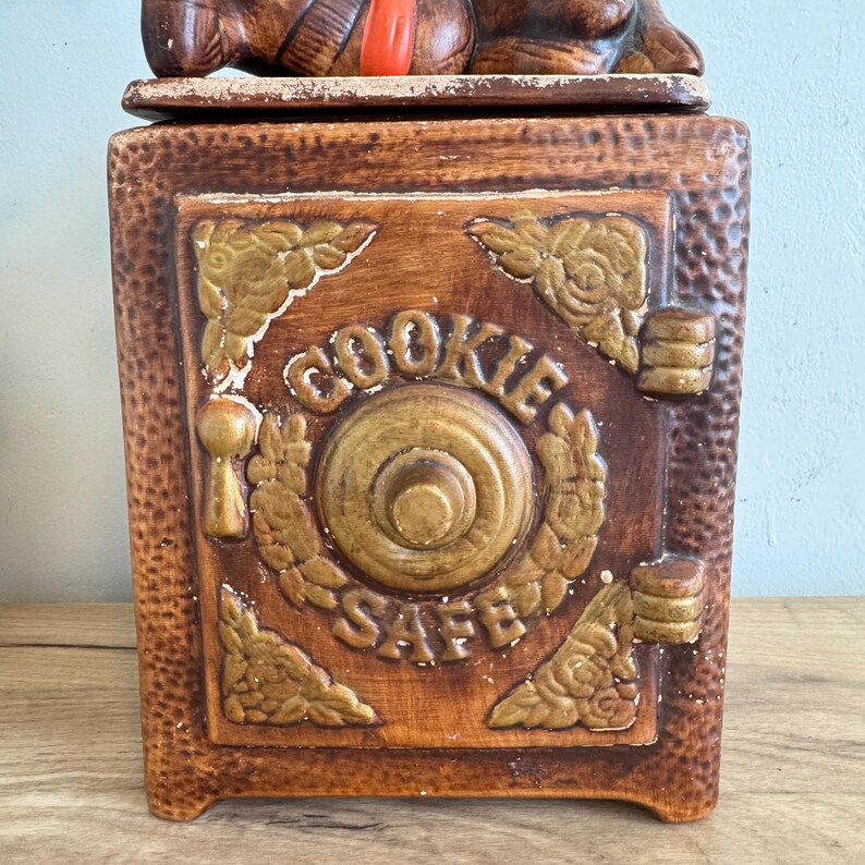 Vintage Bunny Cookie Jar | 1950s Pottery Safe, Retro Kitchen Decor - Etsy
