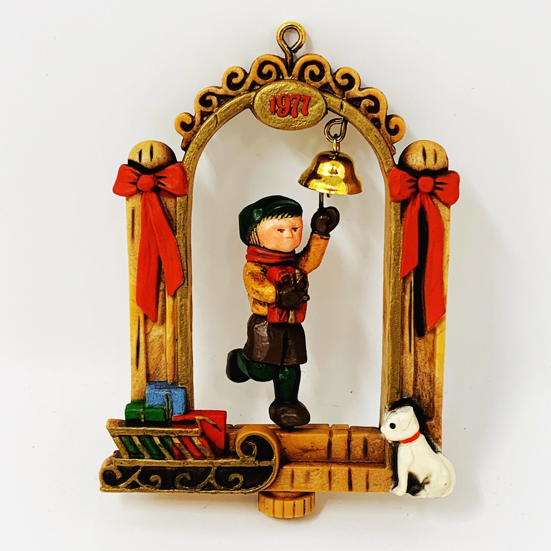Twirl About Ornament 1977 Child Ringing Bell Hallmark Cards Inc Made in ...