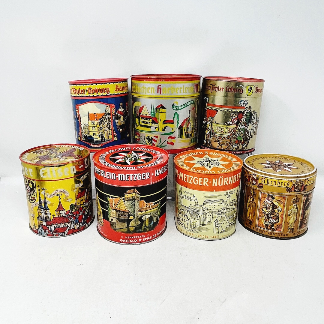 Vintage German Tins YOU PICK Lebkuchen Tins Nurnberger Elisen U. Mandel ...