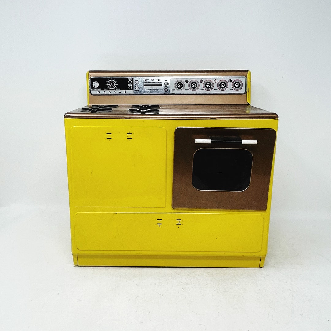 Yellow Toy Stove Nassau VINTAGE Yellow Range Metal - Etsy
