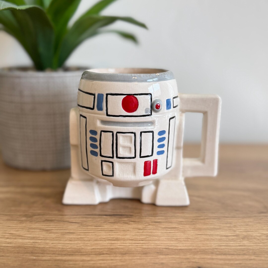 R2D2 Star Wars Mug - 1970’s - Vintage - Hand Painted - Painted Pottery ...