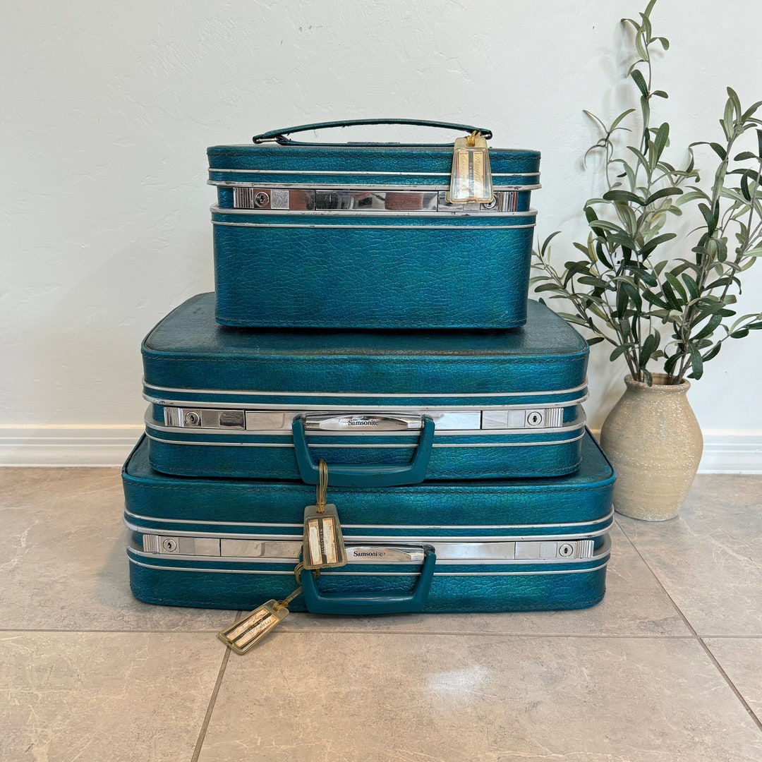 Vintage Blue Suitcases - YOU PICK - Samsonite - Fashionaire ...