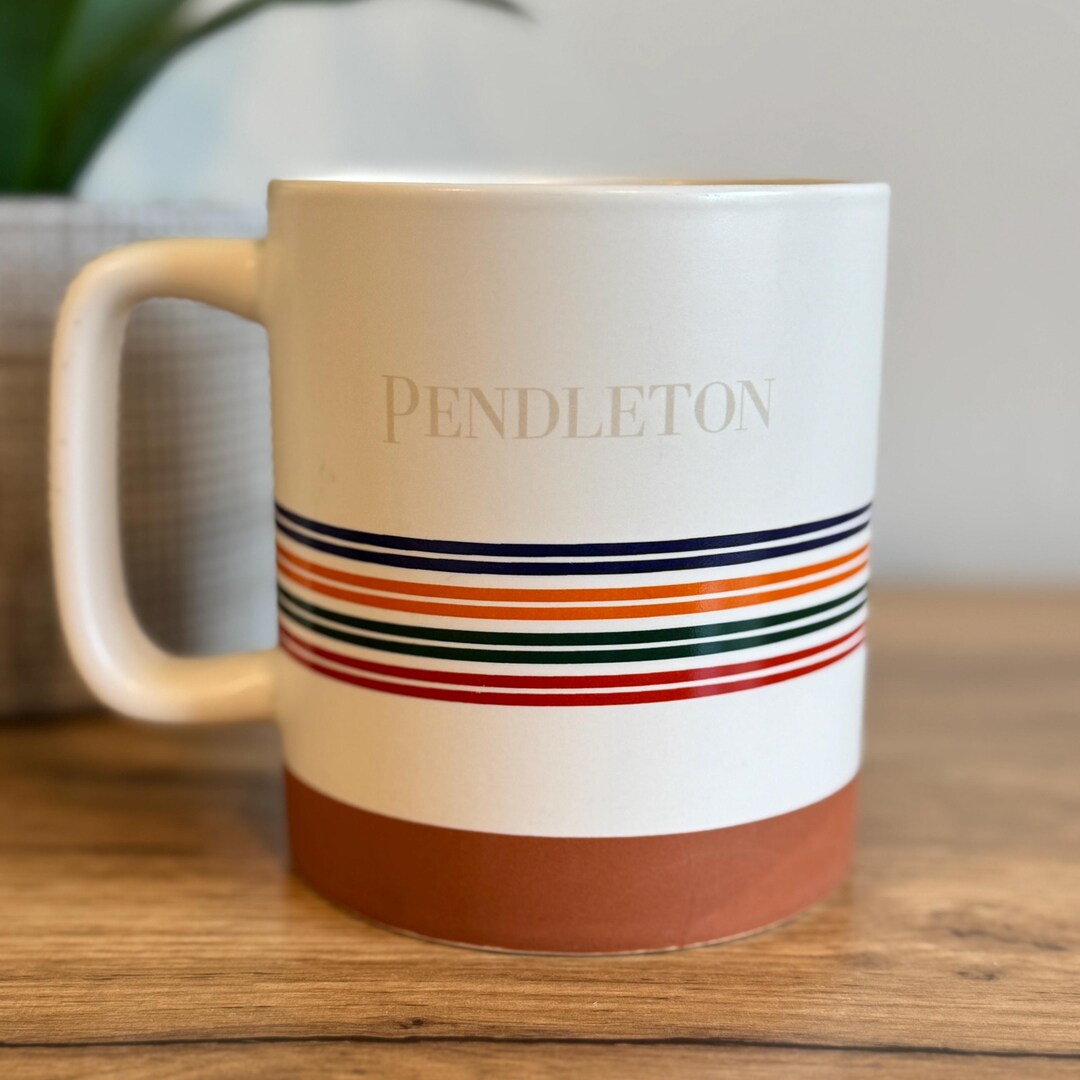 Pendleton Ceramic Mug | CHOICE | Camp Stripe Coffee Cup | Boho Cabin ...