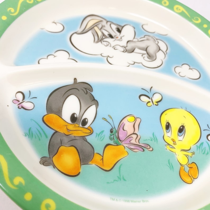 Warner Bros Plate Child's Melamine Plate Baby Bugs | Etsy