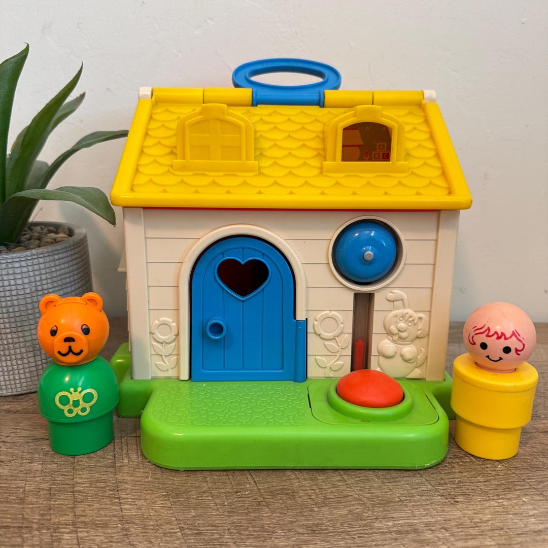 Vintage Fisher Price House - Discovery Cottage - Jumbo - Little People ...