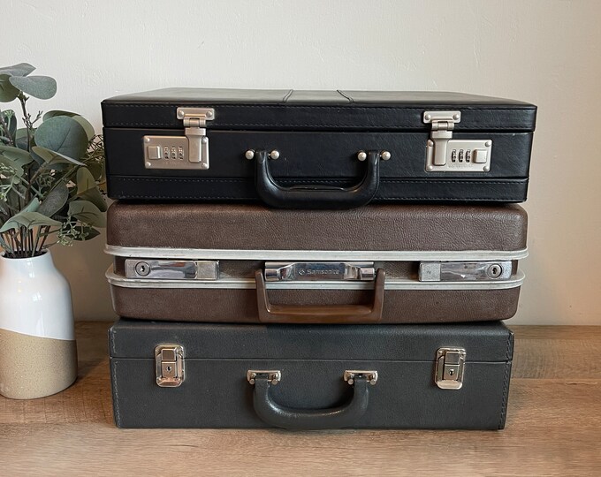 Vintage Briefcases - YOU PICK - Vintage - Black Briefcase - Brown ...