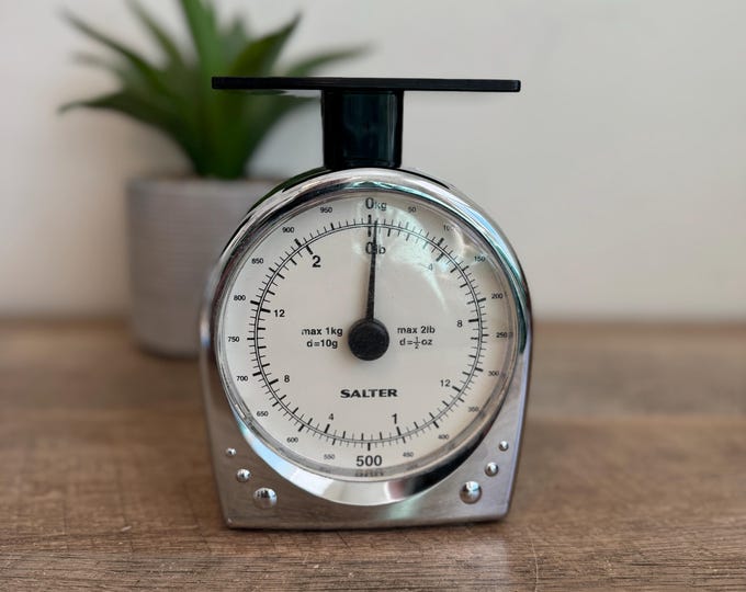 Vintage Kitchen Scale - Salters Scale - Silver Chrome Plated - Kitchen ...