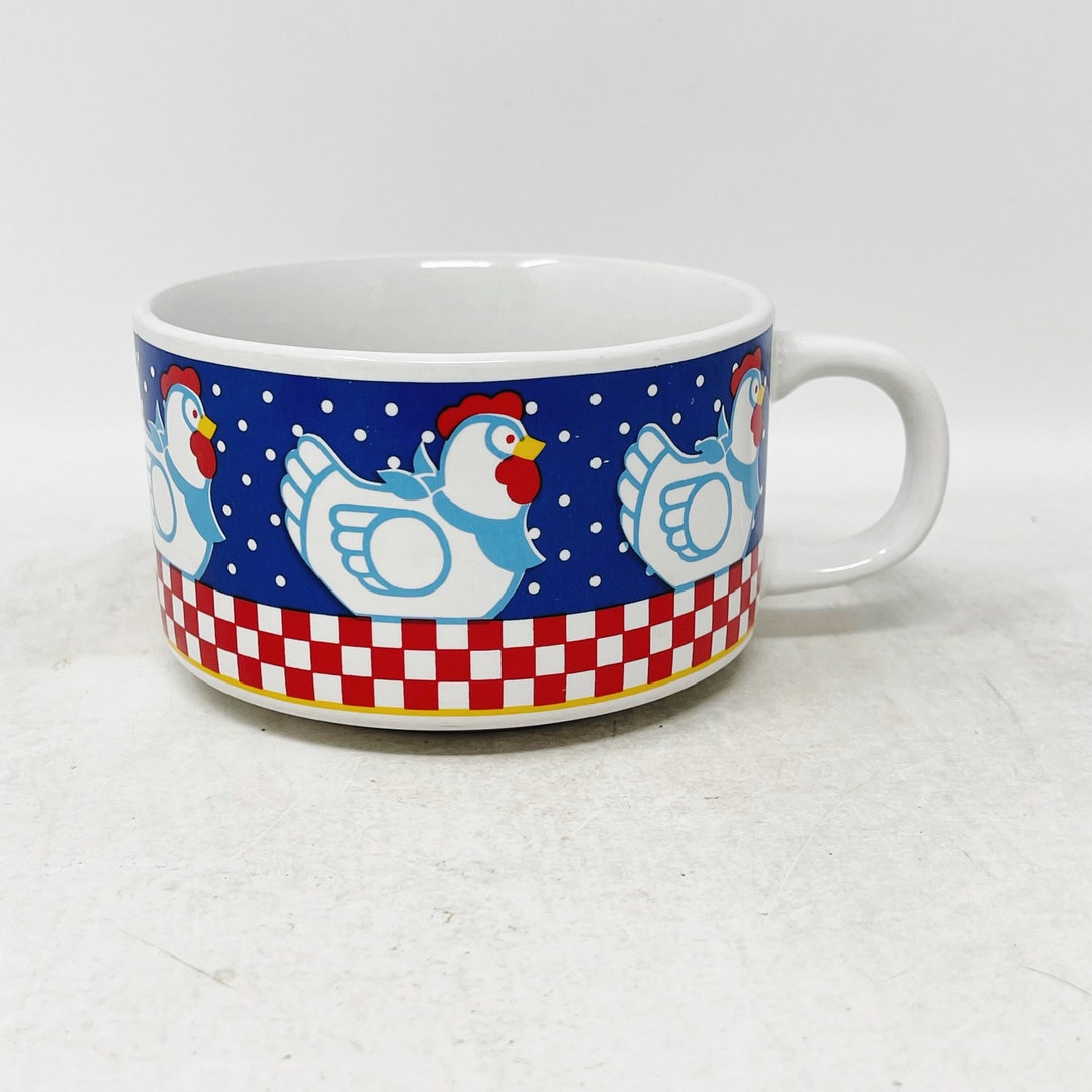 Chicken Soup Mug Chickens Checkered Message Mugs George Good Soup Mugs ...