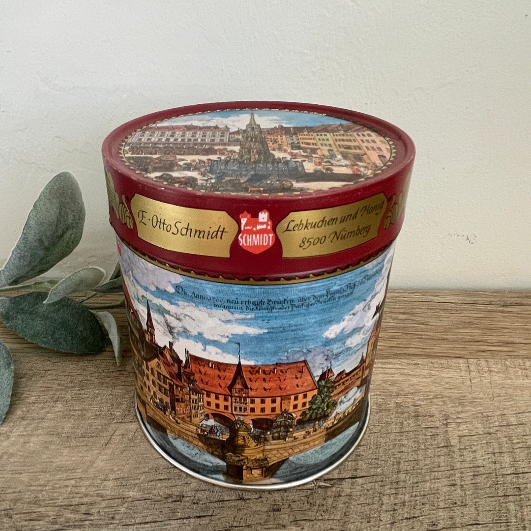 Vintage German Tin - Burgundy - Tin - Nurnberger Lebkuchen - Vintage ...