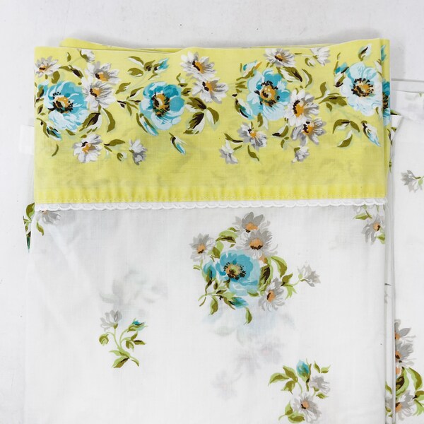 Vintage Floral Sheet - Etsy