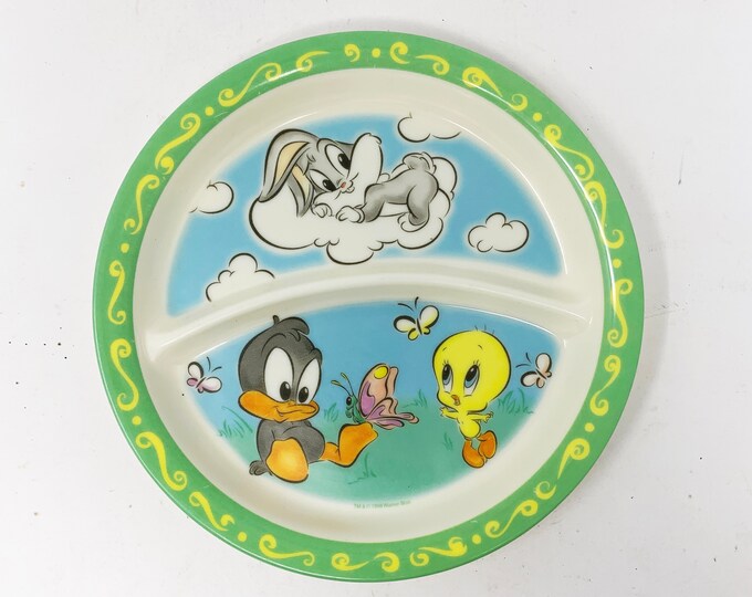 Warner Bros Plate Child's Melamine Plate Baby Bugs - Etsy