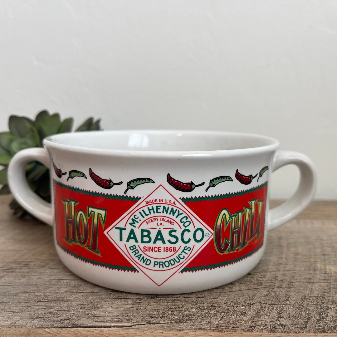 Vintage Chili Bowl Tabasco Bowl Hot Chili Soup Bowl Houston Harvest ...