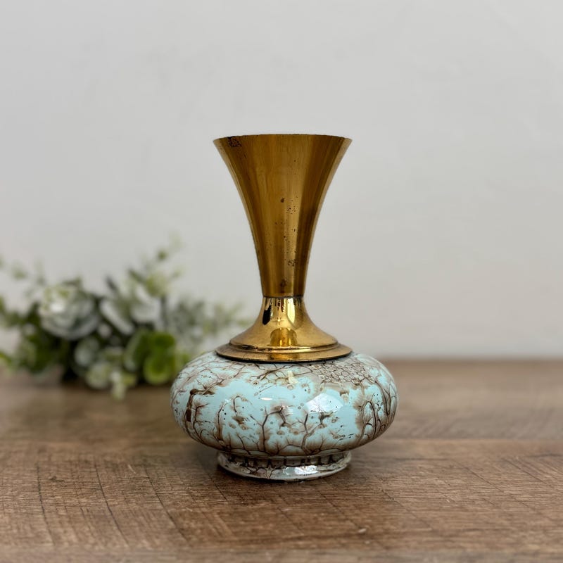 Painted Brass Delft - Etsy