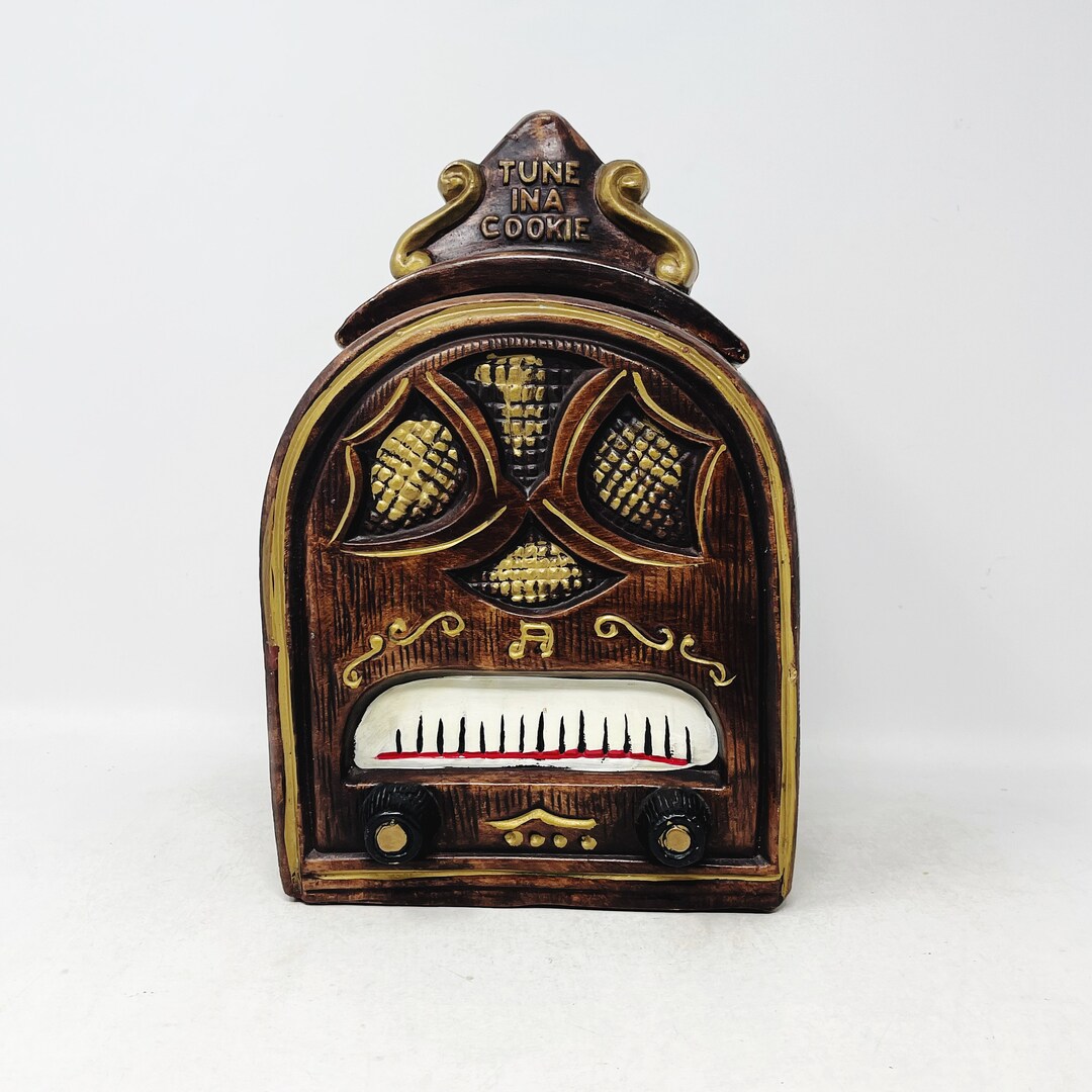 Vintage Radio Cookie Jar 1930's Inspired Cathedral Radio - Etsy