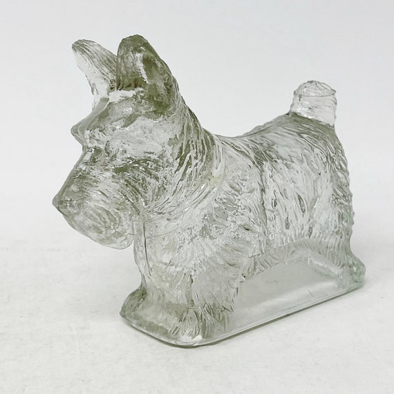 Glass Sculptures & Figurines Scottish Terrier Boyd art glass vintage ...