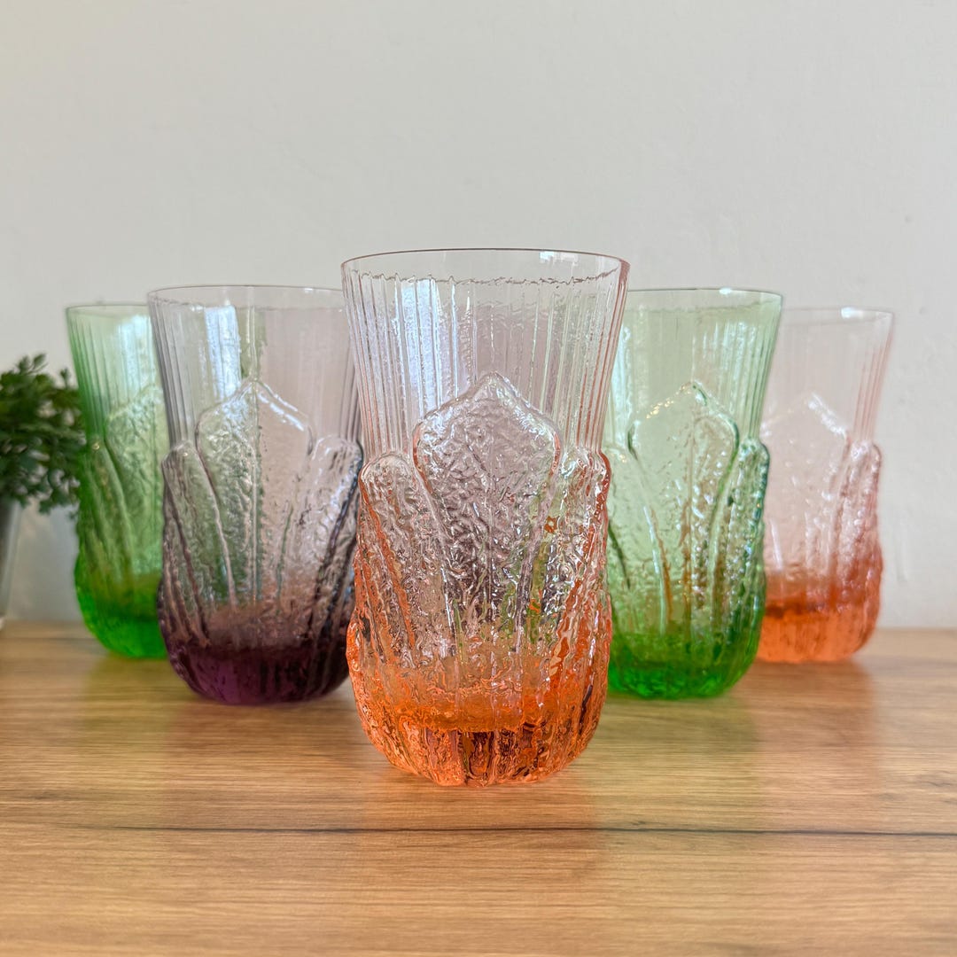 Vintage Nautical Textured Glasses | Ocean Themed Tumblers | Coastal ...