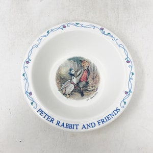Peter Rabbit Bowl Peter Rabbit and Friends Jemima Puddle-duck Mr. Tod ...