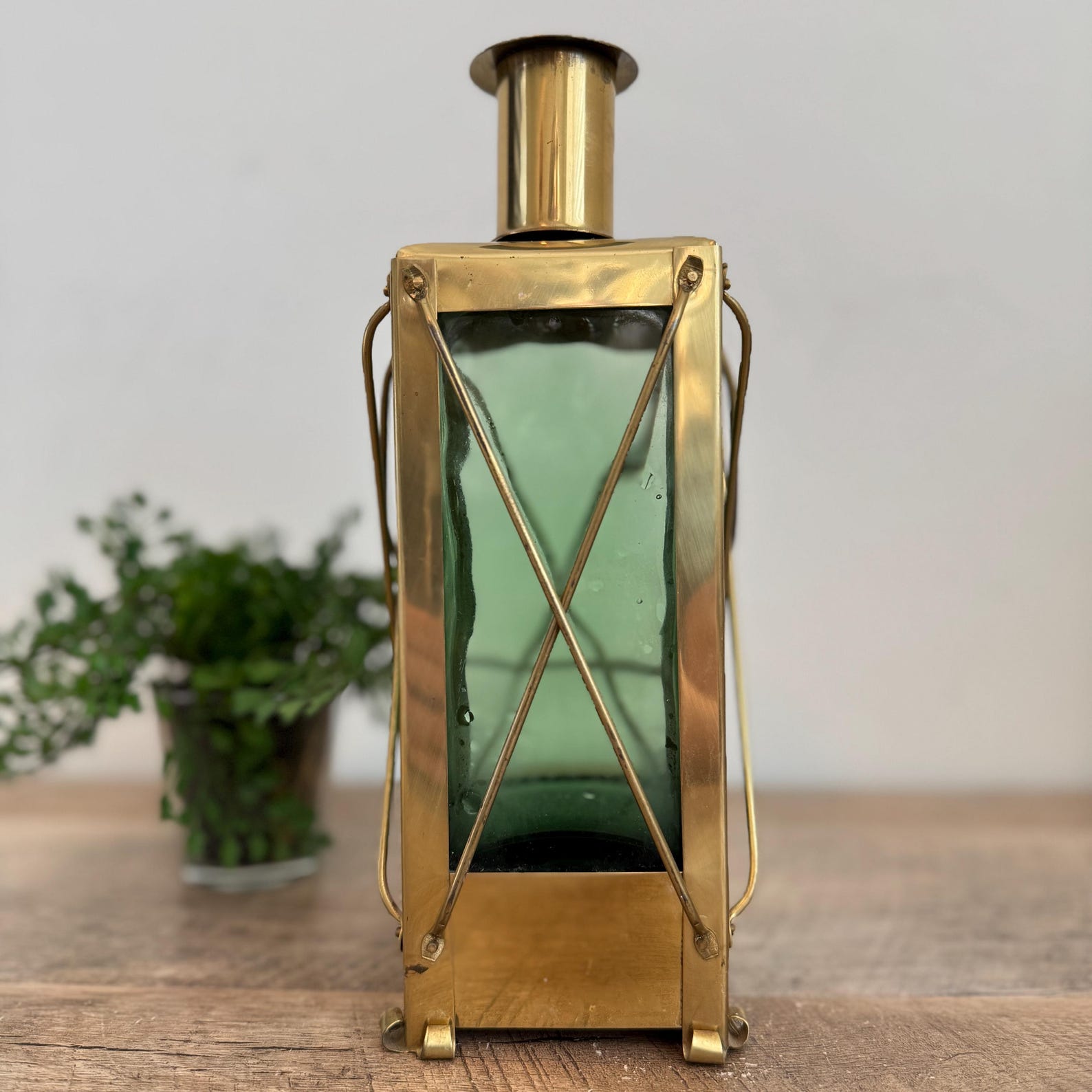 Vintage Musical Decanter Lantern | Swedish Handarbete Decanter | Brass ...