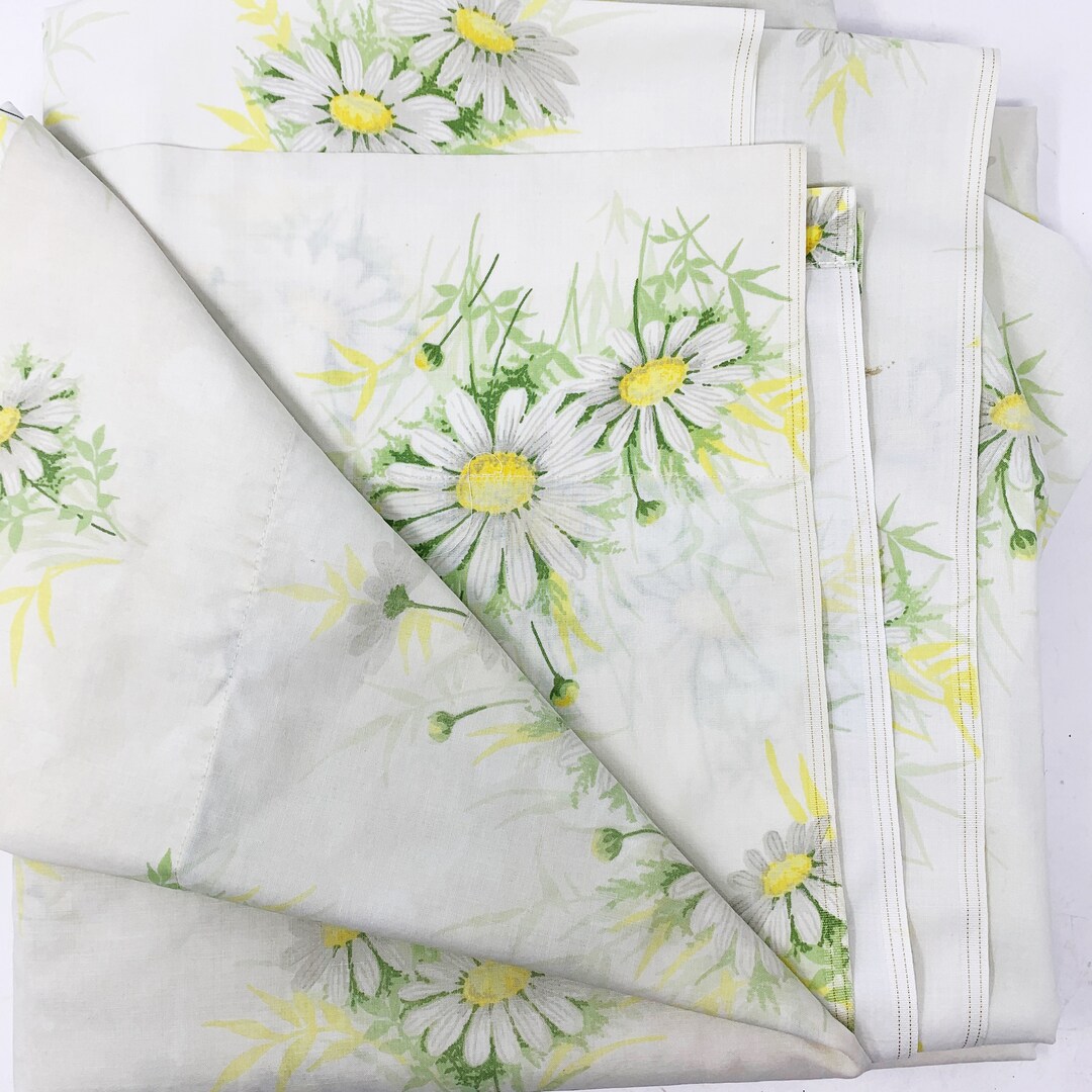 Vintage Daisy Sheet - TWIN - Flat Sheet - Springmaid Wondercale ...