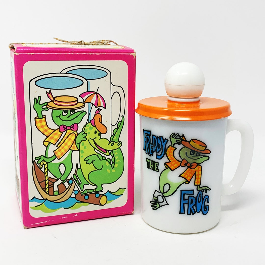 Avon Mug Frog Avon Freddy the Frog Bubble Bath Mug Full WITH Box Milk ...
