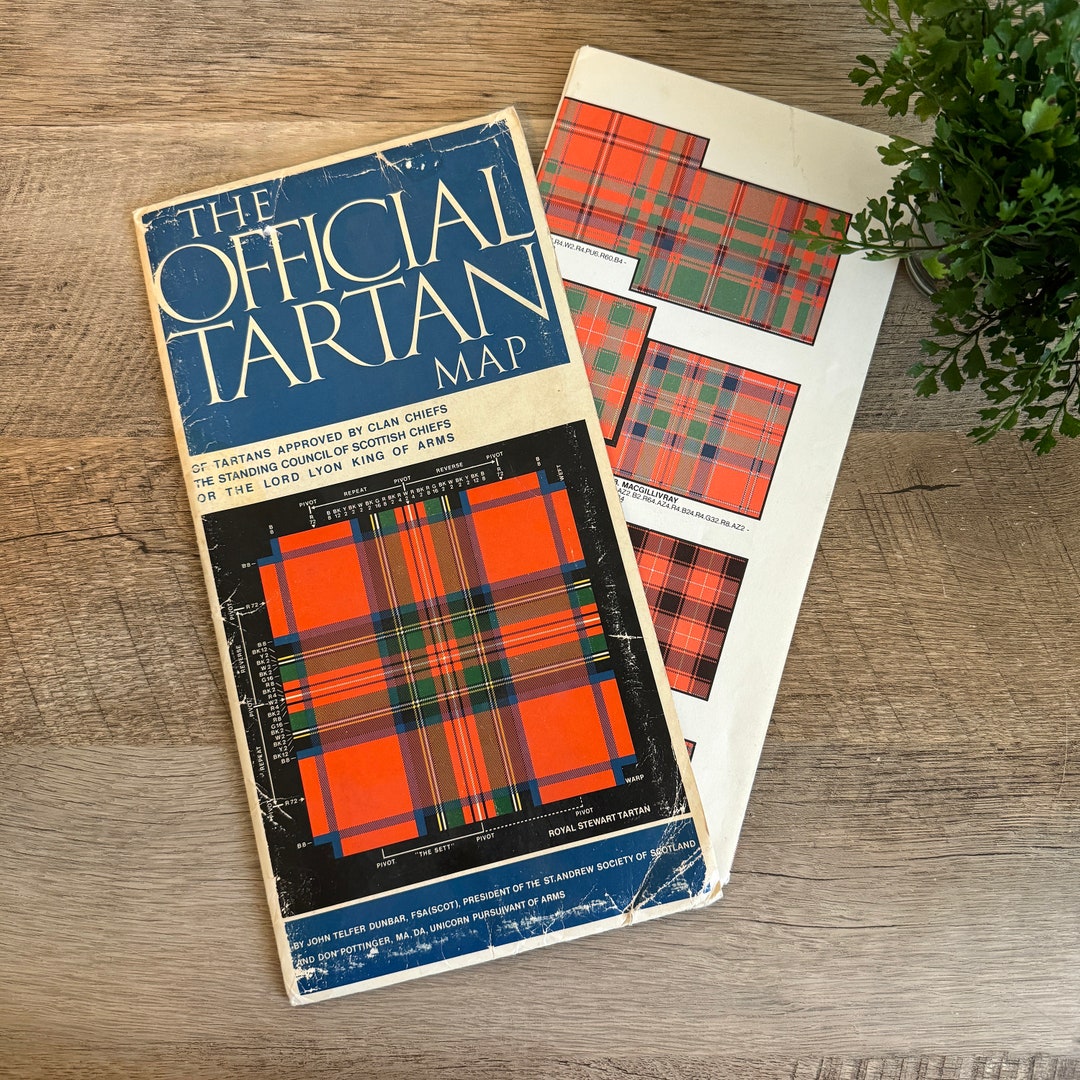 The Official Tartan Map - Tartan Plaid Guide - 1976 - John Telfer ...