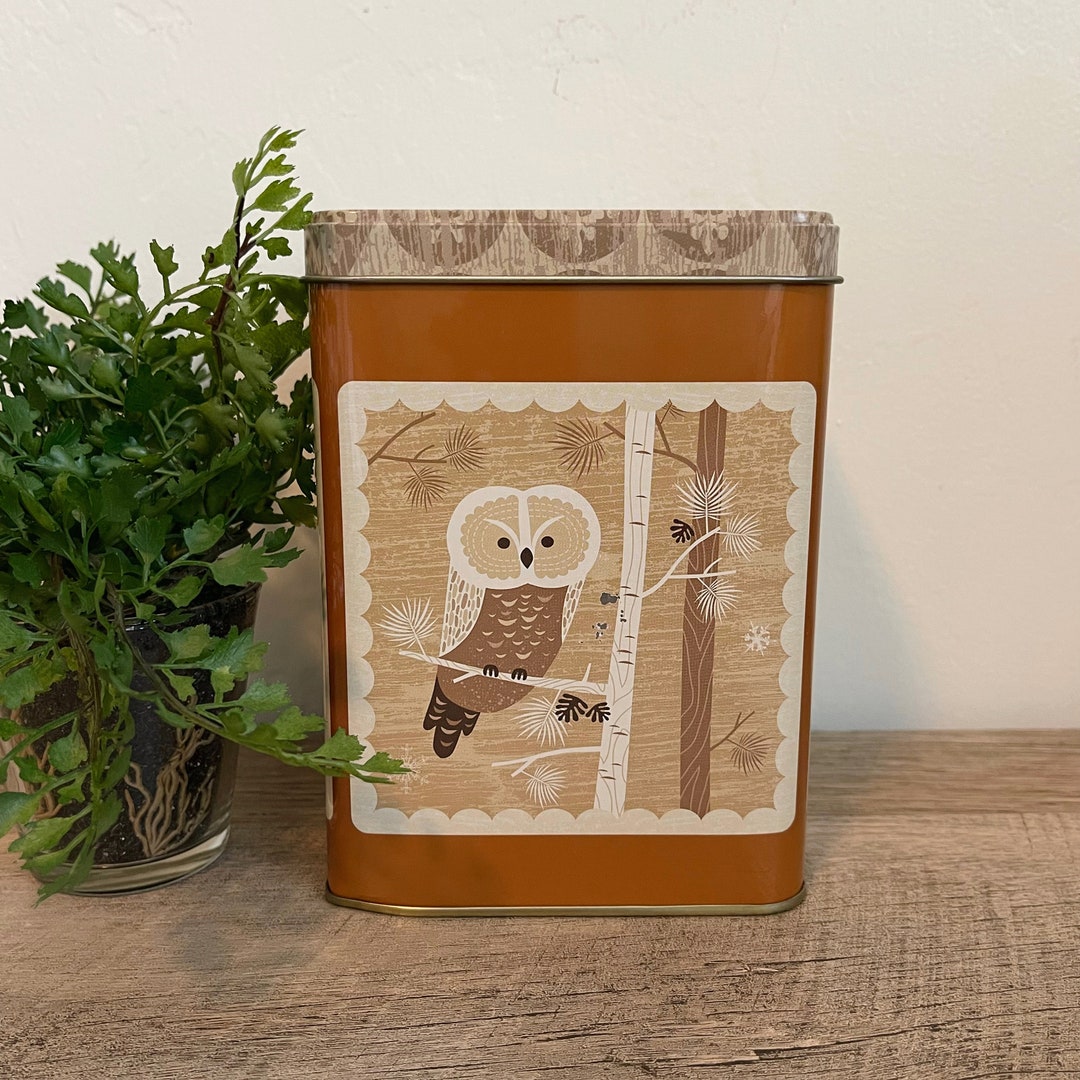 Vintage Owl Tin Owl Decor Boho Owls Owl Lover Gift - Etsy