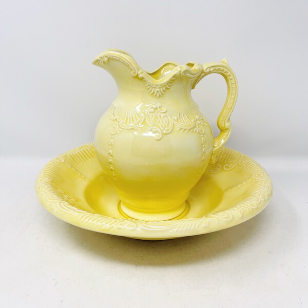 Small Yellow Pitcher - Etsy