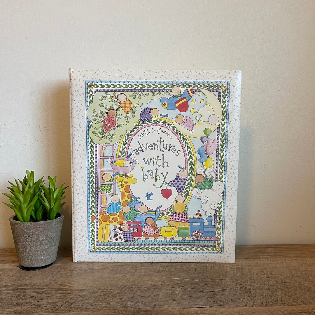 Jone Hallmark Baby Book - VINTAGE - Birth to Seven Adventures With Baby ...