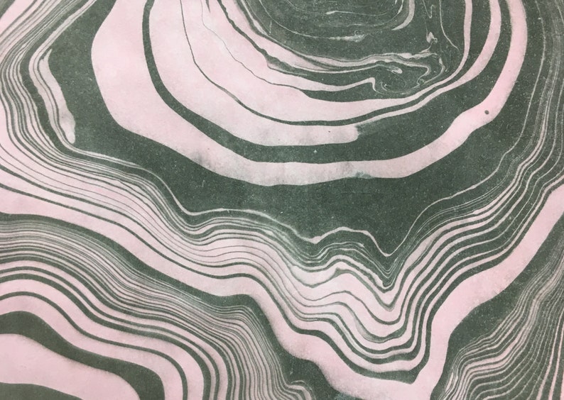 Suminagashi Japanese Marbling Art Kit Create 16 Pieces of | Etsy Australia